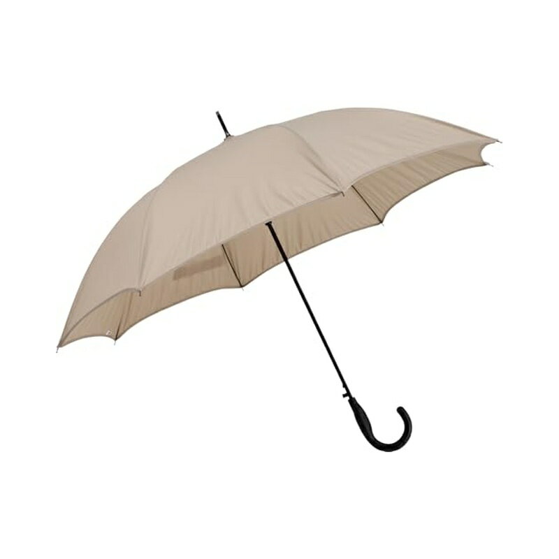 カラー：サンド サイズ(約):幅12×奥行3.5×高さ87cm、親骨/65cm、直径110cm、全長87cm 素材・材質:ポリエステル100％、グラスファイバー、スチール、ポリプロピレン 生産国:中国 仕様:8本骨、耐久撥水、高耐水、耐風【...