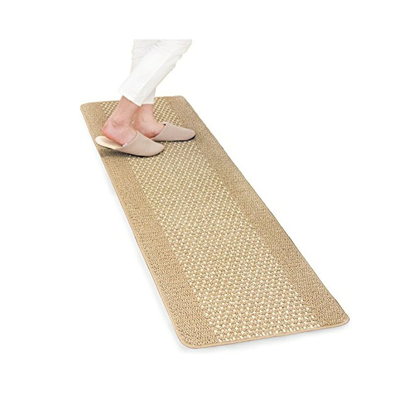 色: ベージュ 本体サイズ:約45cm×180cm(マットの高さ 約8mm) 本体重量:約815g 素材・材質:ポリプロピレン100%(裏面すべり止め加工) 生産国:日本 ご家庭で繰り返し洗濯することを考えて開発された優踏生キッチンマット。...