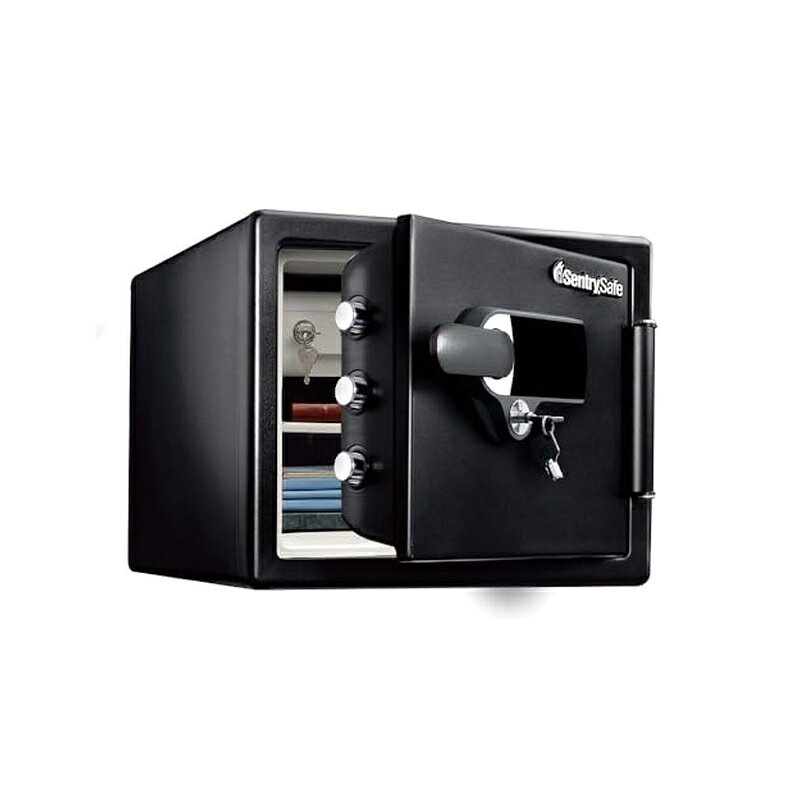マスターロック・セントリー日本 金庫 耐火 耐水 22.8L ポータブル金庫 アラーム付タッチパネル式 JFW082UEL 金庫への不正な衝撃、こじ開け、解錠を検知し、大音量のアラームを発動します。 もちろん、ビッグボルトシリーズによる、従...