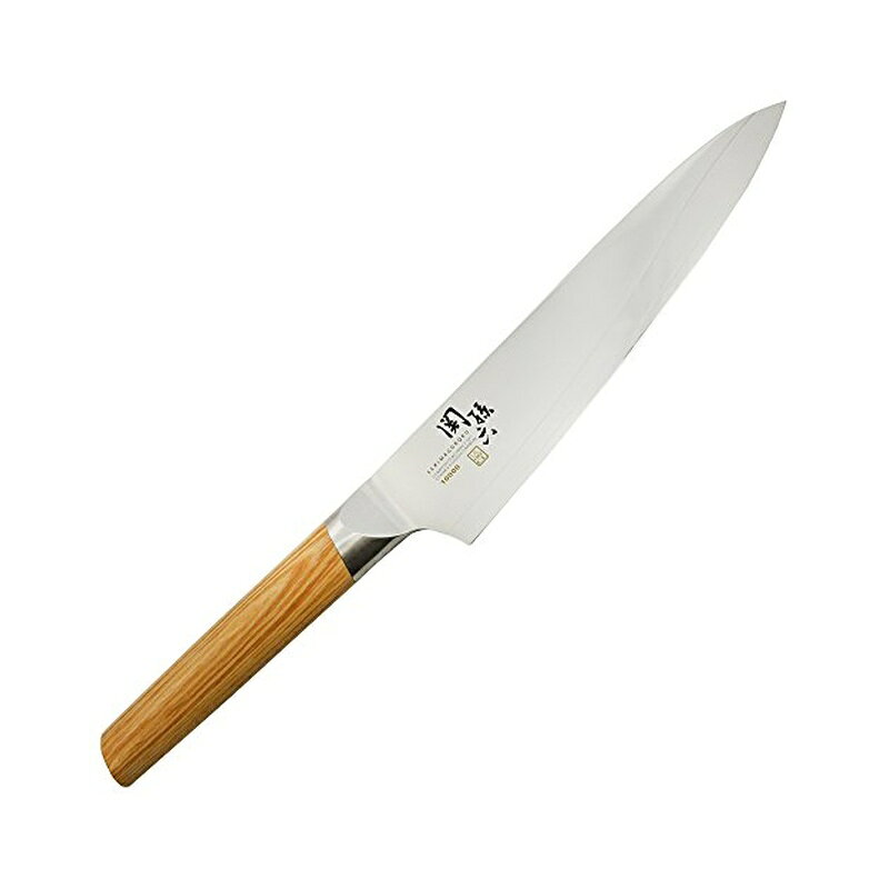 特殊精密接合(ろう付け)の技術を利用し、背側と刃側のコントラストで刃の波紋とハンドルは白合板を採用し流麗なデザイン性を表現しました。 肉切りなど、様々な調理で活躍する日本が生んだ万能包丁です。 ※右利き・左利き兼用の包丁になります。左利きの...