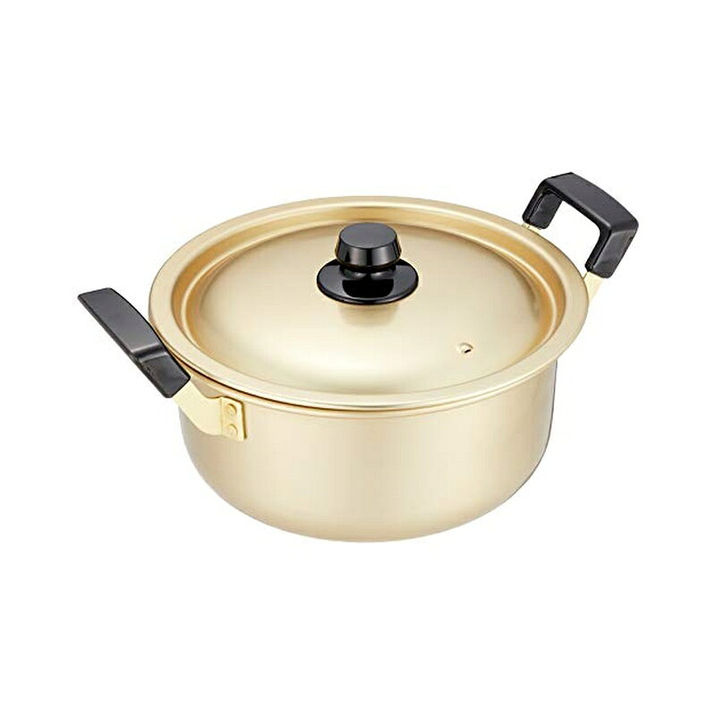【GAS】純しゅう酸味づくし 品　種：両手鍋 サイズ：20cm 本　体：アルミニウム　プレス製 内　面：しゅう酸アルマイト加工 外　面：しゅう酸アルマイト加工 取っ手：フェノール樹脂（37cm,40cm,44cmはパイプ式） 原産国：日本 ...
