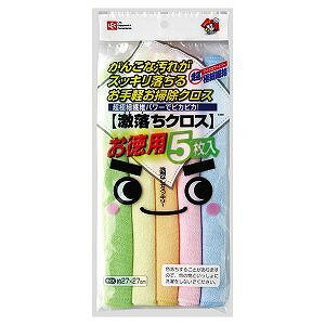 ●材質 マイクロファイバー(ポリエステル80%、ナイロン20%) ●サイズ 約27cm×27cm ●内容量 5枚 ●生産国 中国 洗剤を使わずに汚れを落とせるお掃除クロスです。 超極細繊維が油汚れやほこりなどをスッキリ落とし、水滴をすばやく...