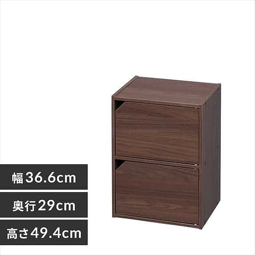 製品サイズ（cm）：幅約36.6×奥行約29×高さ約49.4 耐荷重：全体:約30kg、天板:約10kg、棚板（1枚あたり）:約10kg、底板:約10kg 主要材質：プリント紙化粧パーティクルボード、プリント紙化粧繊維板（MDF） カラー：...