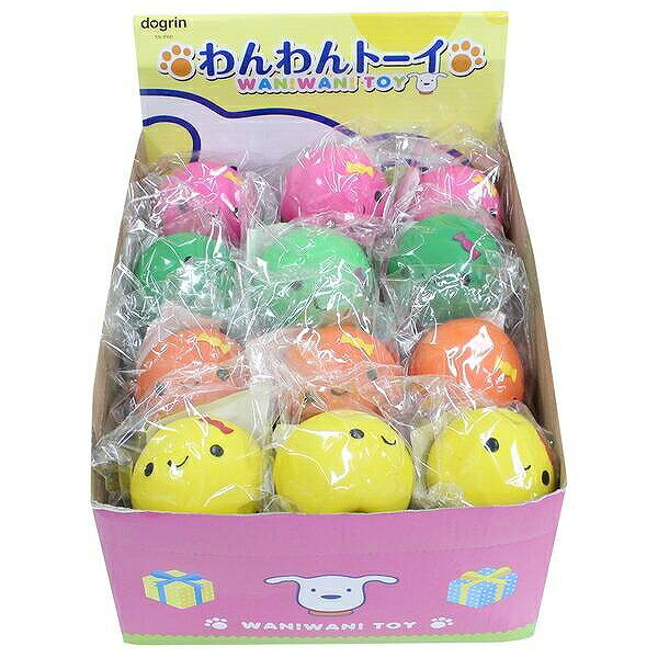 用途：犬用おもちゃ 原材料：ラテックス 原産国：中国 商品サイズ：57×57×52mm 商品重量：26g 内容量：1個 カラー：色は選べません。 柔らかい噛み心地のラテックス製のおもちゃです。 押すとプピッと鳴る笛がついて、ワンちゃんも大喜...