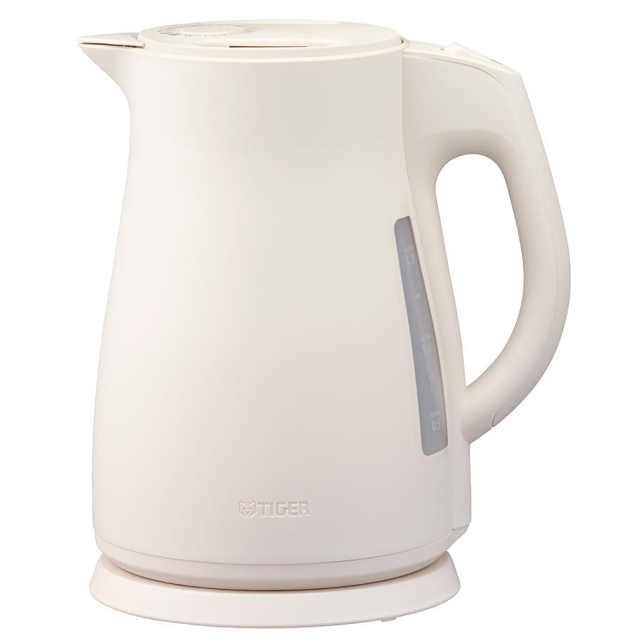 カラー：オフホワイト 容量：1.5L サイズ(約)：幅15.8×奥行21.1×高さ24.2cm、本体のみ:幅15.6×奥行21.1×高さ22.6cm 重量：約0.93kg(本体のみ0.77kg) 消費電力：1300W コード長：1m 沸とう...