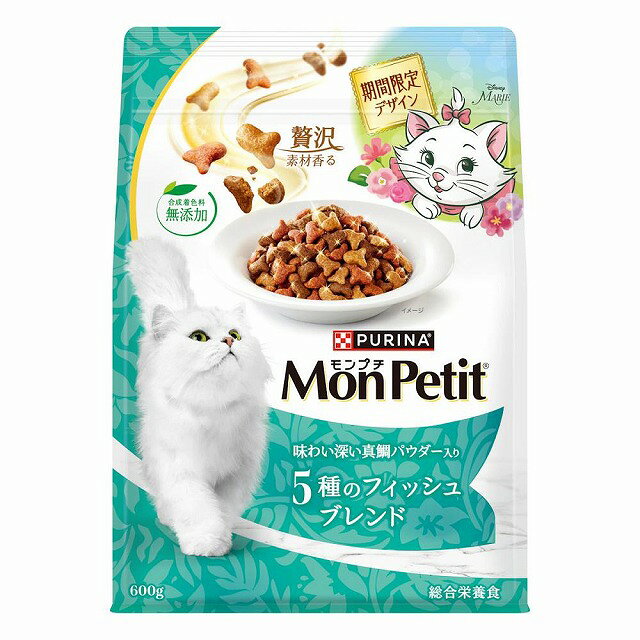 味わい深い真鯛パウダー入りの猫用総合栄養食です。 安心の合成着色料無添加です。 内容量 600g 原材料 穀類(とうもろこし、とうもろこしたんぱく、小麦、米等)、肉類(チキンミール等)、動物性油脂、魚介類(まぐろ、かつお、サーモン、フィッシ...