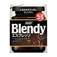 深煎り豆ならではの力強い香りとふくよかなコク、キレのある澄んだ後味です。冷たい水や牛乳にもおいしく溶ける、ブレンディ 袋入り詰め替えタイプです。お試ししやすい小容量、袋入り詰め替え用（エコパック）タイプ。クリップなどで閉じて袋のままでもお使...