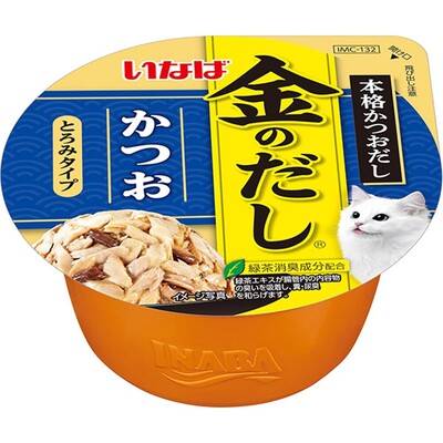 商品説明 本格かつおだしを加えた、風味豊かなとろみタイプ。ビタミンE、タウリン配合で健康に配慮。 品質表示 原材料 かつお、かつお節エキス、増粘多糖類、ビタミンE、タウリン、緑茶エキス 形状 とろみ 保証成分値 たんぱく質9.0％以上、脂質...
