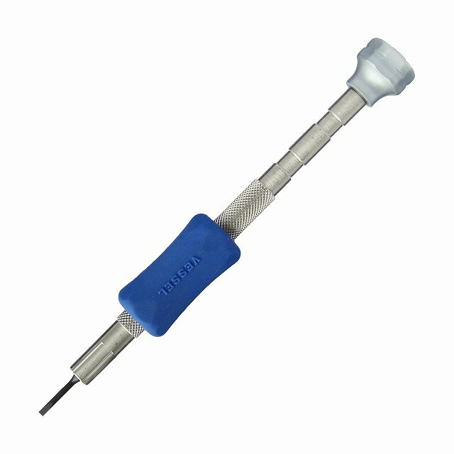 ローレット加工で細かな回転が行えます。 仕様 ●サイズ：(-)1.2mm。 ●軸長：10mm。 ●全長：90mm。 ●クッショングリップ色：青。 ●環境対策品。 ※商品の改定等により、パッケージデザイン・内容等は予告なく変更される場合がござ...