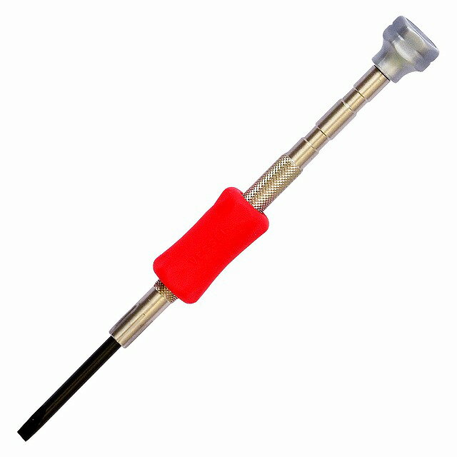 ローレット加工で細かな回転が行えます。 仕様 ●サイズ：(-)3.0mm。 ●軸長：26mm。 ●全長：106mm。 ●クッショングリップ色：赤。 ●環境対策品。 ※商品の改定等により、パッケージデザイン・内容等は予告なく変更される場合がご...