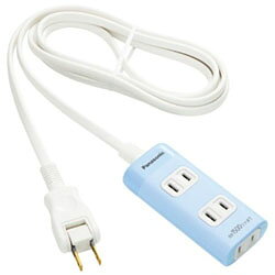 【　商品説明　】 ●上質なデザイン。 ●洗練されたカラー。 ●パナソニック独自の安全設計 【　仕　様　】 ■コードの長さ：2m ■コンセント差し込み口数：3コ口 ■個装寸法：幅89×高さ213×奥行45mm ■質量：本体:225g、個装:2...