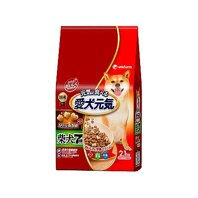 [商品説明] 7歳を過ぎてから特にケアしてあげたい皮膚の健康維持のために、ビタミンA・B群・C・Eを強化した専用設計のフード（愛犬元気柴犬用全成長段階用比約125%） [商品仕様] 〇内容量：2.1kg 〇原材料名：穀類（トウモロコシ、小麦...