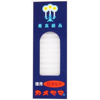 ●【ブランド】：徳用豆ダルマ ●【メーカー】：カメヤマ ●【燃焼時間】：約19分 ●【1箱本数】：約126本 ●【内容量】：約225g※商品は自社店舗販売と在庫を共有しているため、在庫更新のタイミングにより、在庫切れの場合やむをえずキャンセ...