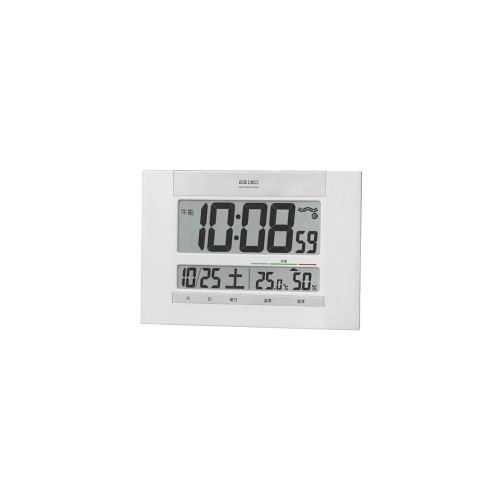 ・電波修正機能（40kHz/60kHz自動選局・受信OFF機能つき） ・2099年までのフルオートカレンダー機能 ・温湿度表示（温度測定範囲：0℃〜40℃　測定精度：±2℃　湿度測定範囲：25％RH〜85％RH　測定精度：±8％（25℃））...