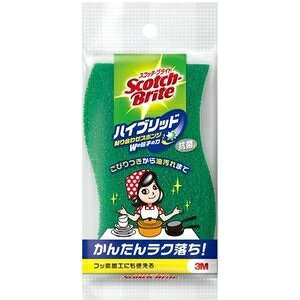 ●【ブランド】：スコッチブライト ●【メーカー】：住友スリーエム ●【仕様】：ナイロン不織布（研磨粒子つき）・ウレタンスポンジ（無機系抗菌剤使用） ●【内容量】：1個 ● こびりつきから油汚れまで、Wの粒子の力で汚れを落とします。※商品は自...