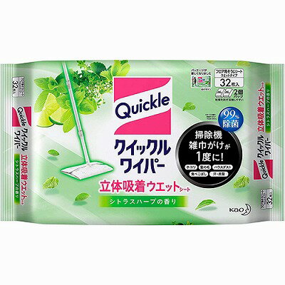 ■掃除機・雑巾がけが1度に！ベタベタ・ホコリまとめてキャッチ！ ■いろんな汚れが1度にとれる立体吸着ウエットシート。 ■洗浄液キープ構造でシートのウエット感続く。裏返すとウエット感復活！ ■洗浄液を含んだ立体構造のシートにより、ホコリ・髪の...