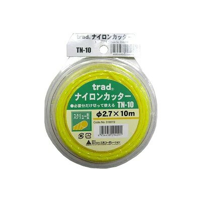 ●薄く細かい葉から太い茎の雑草まで抜群の切れ味と耐久性を発揮 ●樹木のまわり・窓際・コンクリートまわりの草刈りに ●柔軟性に優れ、ヒビや割れが発生しにくい専用素材(UBE1022MT2)を使用 ・サイズ：2.7mm×10m ※商品の改訂等に...
