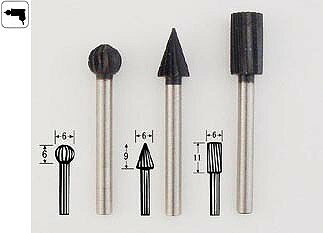 セット内容：No.2301、No.2302、No.2303 最大許容回転数(min-1)：10,000 目形状：カッター目 軸径（mm）：3 ※商品の改訂等により、パッケージデザイン・内容等は予告なく変更される場合がございます。 ※商品は自...