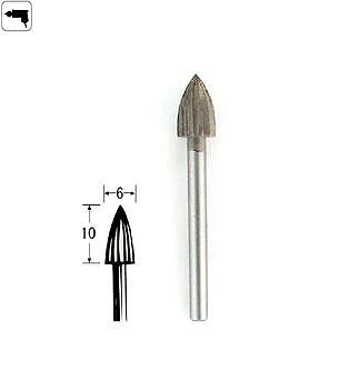 サイズ：直径6×10mm 重量：9g 軸径：3mm 材質：HSS材 許容回転数：30.000min-1（rpm) カッター目 ※商品の改訂等により、パッケージデザイン・内容等は予告なく変更される場合がございます。 ※商品は自社店舗販売と在庫...