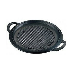 ●仕様 サイズ:径18×高さ2cm 重さ:0.90kg 素材：本体/鉄鋳物 生産国:中国 専用コンロでもカセットコンロでも対応出来るグリルプレートです。 溝が余分な油を落してヘルシーに調理してくれます。 電磁調理器対応出来ません。 ※商品の...