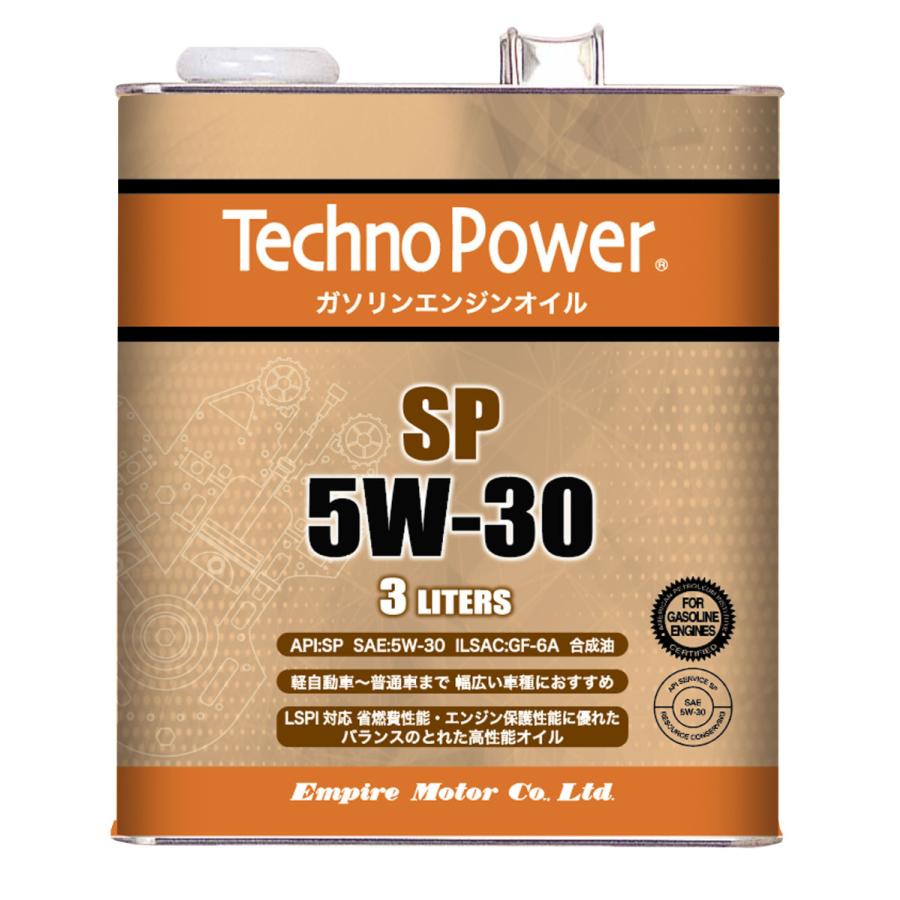 ●【ブランド】： テクノパワー ●【メーカー】： Empier Motor ●【重量】：3L ● 省燃費性能とエンジン保護をバランスが取れた高性能エンジンオイル ● VHVI合成油 グループ3 【お知らせ】 ■発送時はダンボールに梱包致しま...
