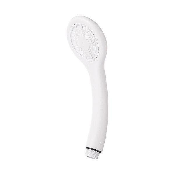 ■節水に効果のある商品 ■バスルームを明るくしてくれる、ポップなシャワーセット ■カラー：マットホワイト ■最高使用温度：60 ■寸法(約)：幅7.6×奥行11.2×高さ18.0cm ■質量(約)：102g ■材質：ABS樹脂 ■付属品：低...
