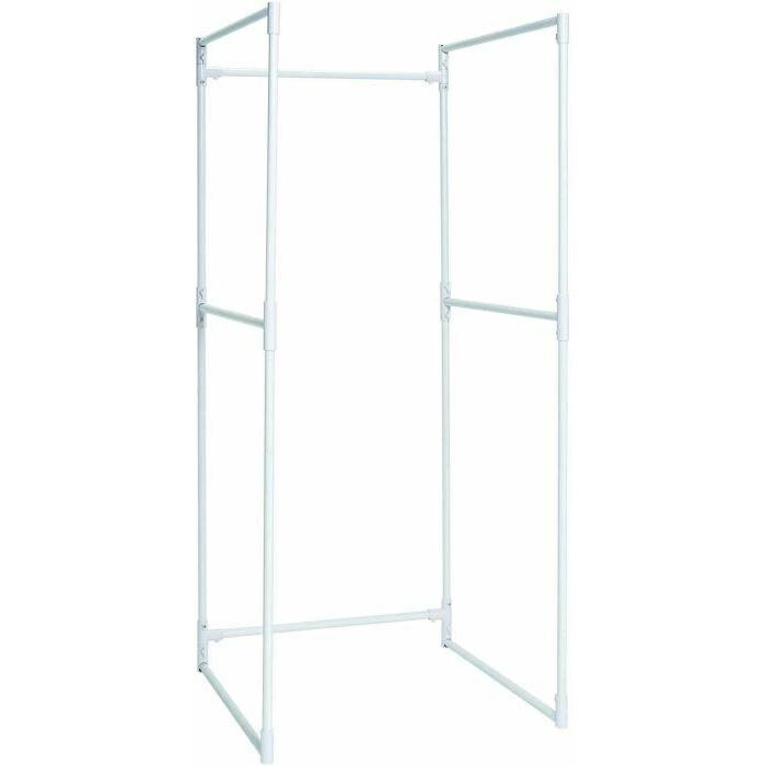 ●【ブランド】： 積水樹脂 ●【メーカー】： 積水樹脂 ●【Z型使用時サイズ(約)】：幅74×奥行145×高さ172cm ●【コの字型使用時サイズ(約)】：幅74×奥行74×高さ172cm ●【材質】：樹脂コーティングパイプ、ABS樹脂、ス...