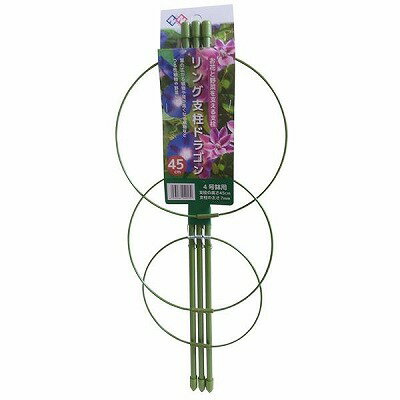 お花と野菜を支える支柱です。 葉の広がる植物や背が高くなる植物などつる性植物や野菜に使用できます。 4-5号鉢用(約14-17cm径) 支柱の高さ:45cm ※商品の改訂等により、パッケージデザイン・内容等は予告なく変更される場合がございま...