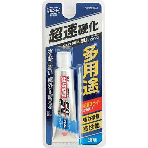 ■屋内・屋外・凹凸面・水回りでの接着と補修に。 ＊おもちゃ・バッグ・靴・家具・家電製品・手芸・工作等 ・水に強い ■屋外で使える。 ■耐熱・耐寒温度：-30℃~120℃ ■衝撃に強い。 ■無溶剤で環境にやさしい。 ■内容量(ml)：25 ■...