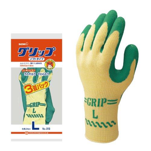 ●【ブランド】： ショーワグローブ ●【メーカー】： ショーワグローブ ●【サイズ】：L ●【色】：グリーン ●【入り数】：3双 ●【樹脂部分素材】：天然ゴム ●【繊維部分素材】：ポリエステル 綿 その他 ● スベリ止め効果があり、やわらか...