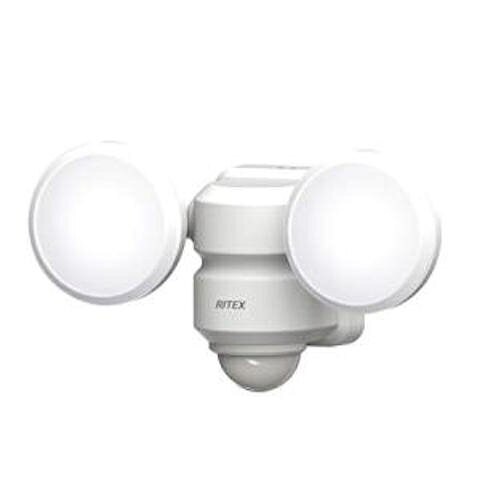明るさ900ルーメン、ベーシックタイプのLEDセンサーライト ライトの方向が自由自在　180度以上照射可能　防雨タイプ(IP44)簡単取り付け(ネジ止め) 重量：約380g 電源：AC100V電源（コード長：1.5m）　 消費電力：約11W...