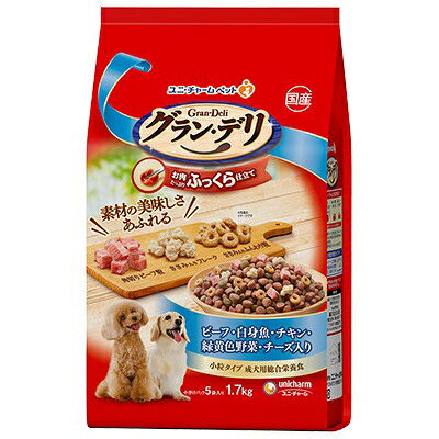 ●国産のお肉たっぷり、美味しいふっくら仕立てのグルメフードです。 ●角切りビーフ粒・ささみ入りふんわり粒・ささみ入り大豆フレーク入り ●栄養素をバランス良く摂取できる総合栄養食 ●健康維持に必要なオメガ6＆3脂肪酸をバランス良く調整 【原材...