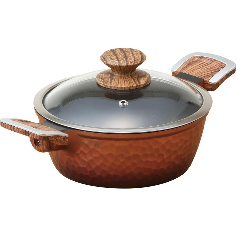 ●【ブランド】 ： 谷口金属 ●【メーカー】 ： 谷口金属 ●【サイズ(約)】 ：337×208×97mm ●【本体重量(約)】 ：1110g ●【材質】 ：本体/アルミキャスト、本体加工/槌目・塗装、内面樹脂/フッ素樹脂塗膜加工 ●【生産...