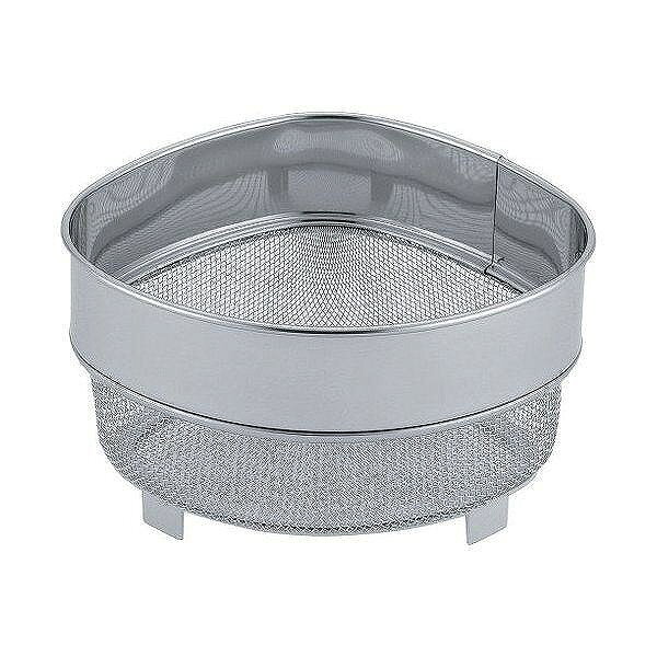 サビにくく、お手入れ簡単なステンレス製です。水切れがよく衛生的。 ■材質：本体：ステインレススチール　脚：ABS樹脂（耐熱温度80度） ■サイズ：177×142×110mm ■重量：130g ■原産国：日本 ※商品の改定等により、パッケージ...