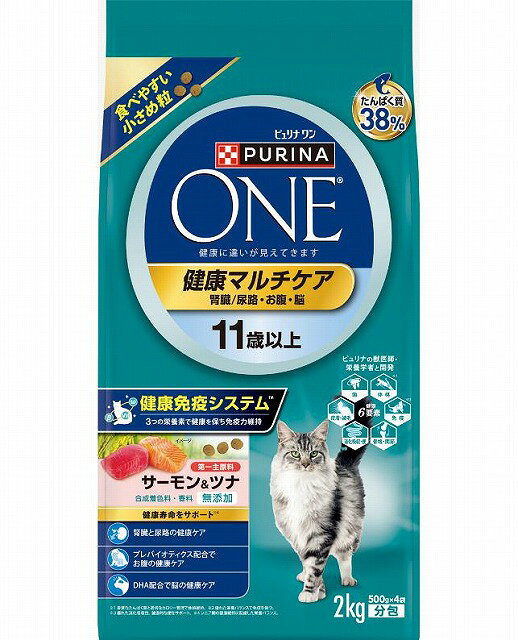 「腎臓・尿路」、「お腹」、「脳」を中心に11歳からの猫に必要な健康要素をまとめてケアし、健康寿命をサポートする猫用総合栄養食です。 猫の11歳はエイジングの兆候が徐々に現れ、体格、毛並み、また日々の行動がゆったりしてくるなどの変化が起こる時...