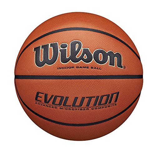 ◆商品名：Wilson(ウイルソン) バスケットボール EVOLUTION (エボリューション) WTB0516 7号球/直径約24.5cm オレンジ/ブラックサイズ：7号/ 直径約24.5cm素材:コンポジット(合成皮革)対象：一般男子・...