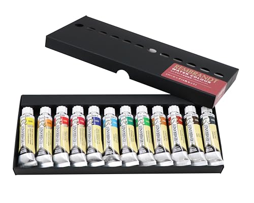 ◆商品名：ターレンスジャパン(Talens Japan) 水彩絵具 レンブラント ベーシック 12色セット 10ml RWC10-B12サイズ：100×225×20mmセット内容：カドミウムイエローレモン・イエローオーカー・アゾイエローディ...