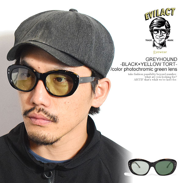 　商品説明 EVILACT EYEWEAR イーブルアクト アイウェア 60年代にアイウェアがファッションやアートの影響を 大きく受け初めた頃のビッグシェイプとクラシカルな ウェリントンスタイルをMixさせたような形状。 フロント幅を大きく...
