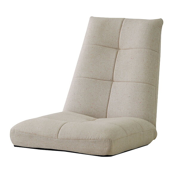■サイズ：幅66×奥行83〜138×高さ78×座高18cm ■カラー：ベージュ ■商品重量：8kg ■素材：スチール ポリエステル ポケットコイル ■機能：14段階リクライニング ■原産地：中国 ＜関連キーワード＞ 座椅子 フロアチェア リ...