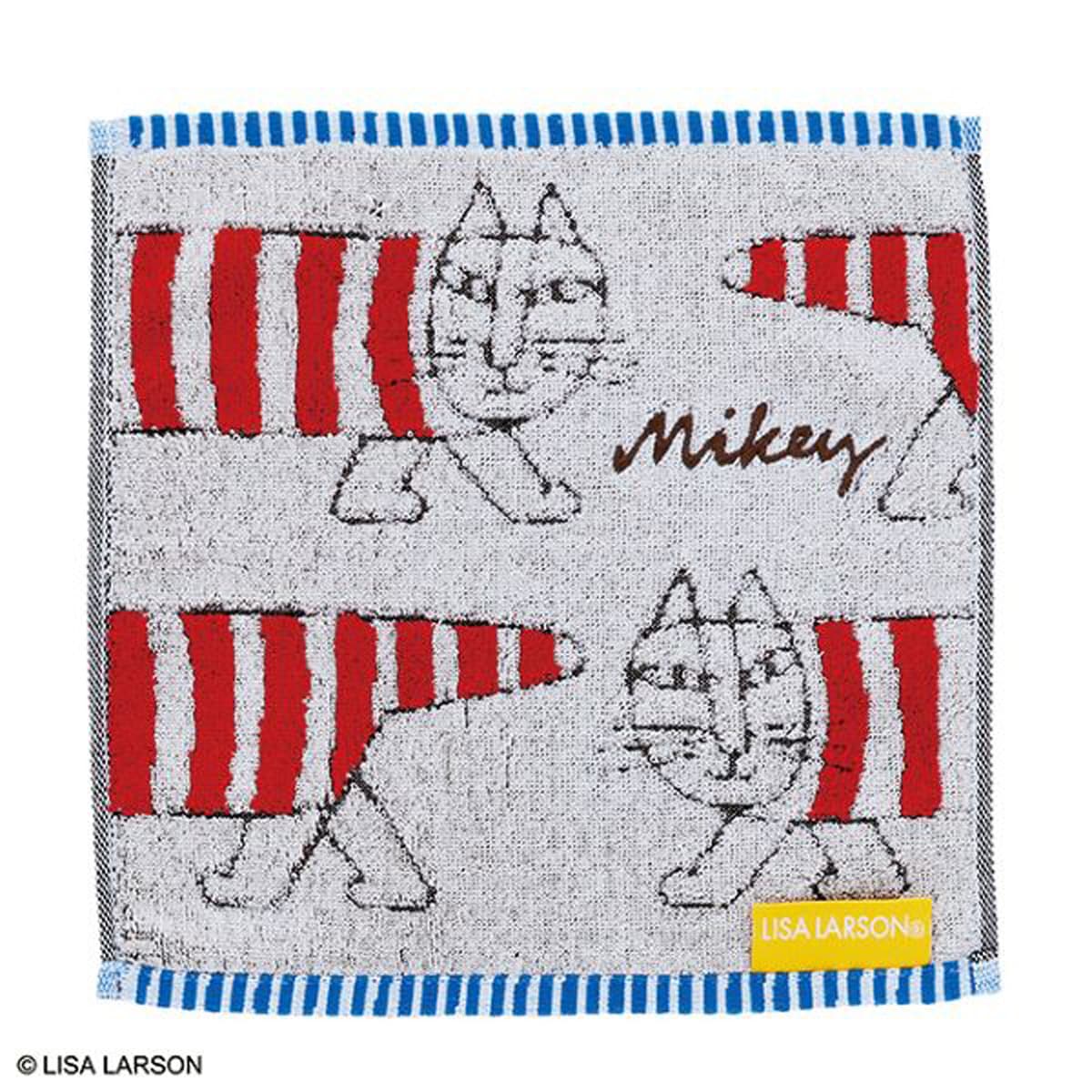 ●リサ・ラーソンの中でも。代表的な猫キャラクターの「マイキー」。●赤と白のしま模様が特徴で、どこか憎めない表情が魅力。●ハンドタオル(25×25cm)は、ポケットに入る小さくて使いやすいサイズのタオルです。※こちらはネット特別商品です。 ご...
