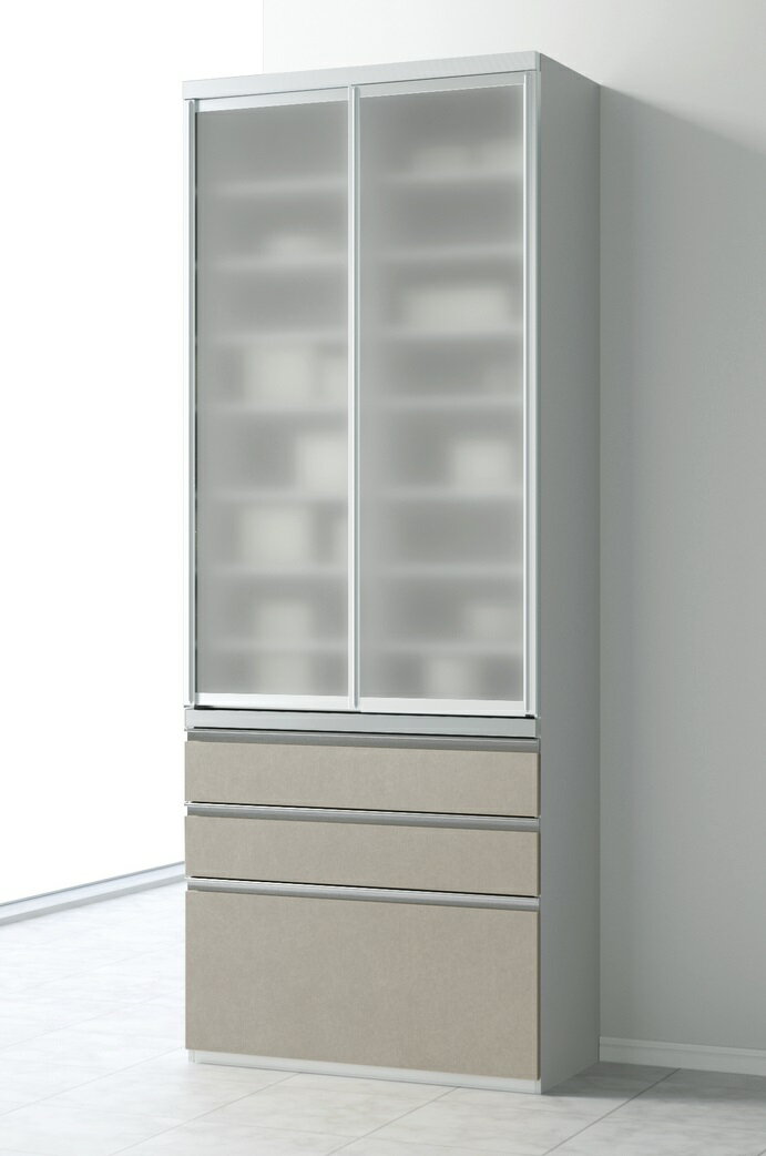 アルミフレーム扉ですっきりしたデザインにプラスワンカウンターを追加。扉の開閉時に作業動線を乱しにくいのも特長です。 配送無料です。北海道・沖縄・離島は別途料金