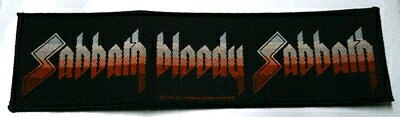 BLACK SABBATH 布刺しゅうパッチです 縦50mm　横180mm 送料無料です