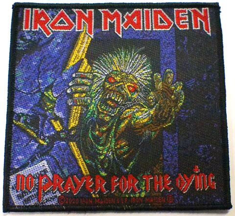 IRON MAIDEN 布ししゅうパッチです(糊なし) 縦100mm 横100mm メール便送料無料です