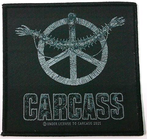 CARCASS 布刺しゅうパッチです(糊なし) 縦100mm 横95mm メール便送料無料です