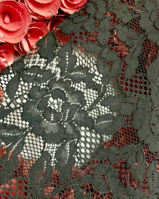 商品情報素材/材質ナイロン／コットンサイズ/寸法140cm×30cm注意モニター発色の具合により色合いが異なる場合がございます。大きめ花柄のコットンレース【生成り】【黒】NB2453日本製（福井県産） レース　日本製　レース生地　レース小物...