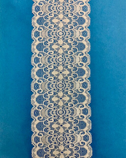 商品情報素材/材質ナイロン/ポリウレタンサイズ/寸法8.5cm×1m注意モニター発色の具合により色合いが異なる場合がございます。幅8.5ストレッチレース【白】NB1415日本製（福井県産） レース　日本製　レース生地　花柄　花柄レース　白レ...