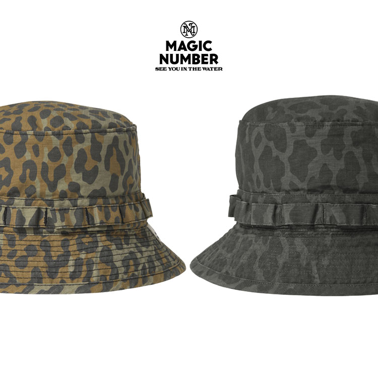 COTTON RIP LEOPARD JUNGLE HAT 品番 26SS-MN008 帽子の深さとブリムの長さが絶妙なバランスのジャングルハット。 大人が着用しても上品なレオパード柄をテーマに、新たにデザインを起こしたオリジナルパターンで...
