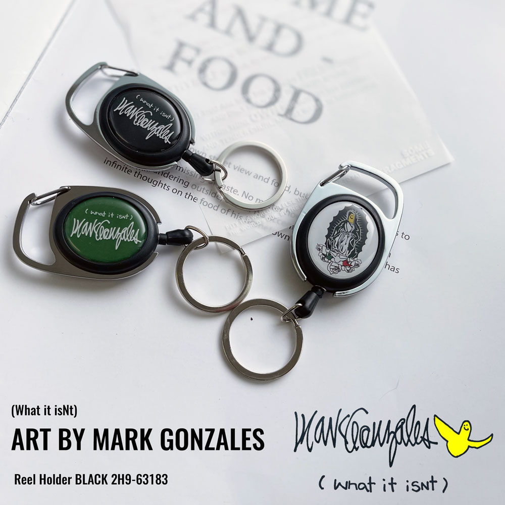 【商品説明】 ゴンバトをモチーフにしたリールホルダー。 リュックにつけたり、ジャケットにつけたりと気の利くアイテム。ちょっとしたプレゼントにもおすすめですね♪ 【 （What it isNt）ART BY MARKGONZALES / (ワ...