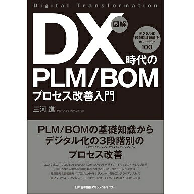 基本情報 著者名 三河 進　著 サイズ A5判並製 ページ数 248頁 発行/発売 2022年2月 対象者 製造業において、設計DX、PLM、BOM再構築を企画、検討する人。検討指示を受けたが、この業務の経験がほとんどない人。技術企画部門（...