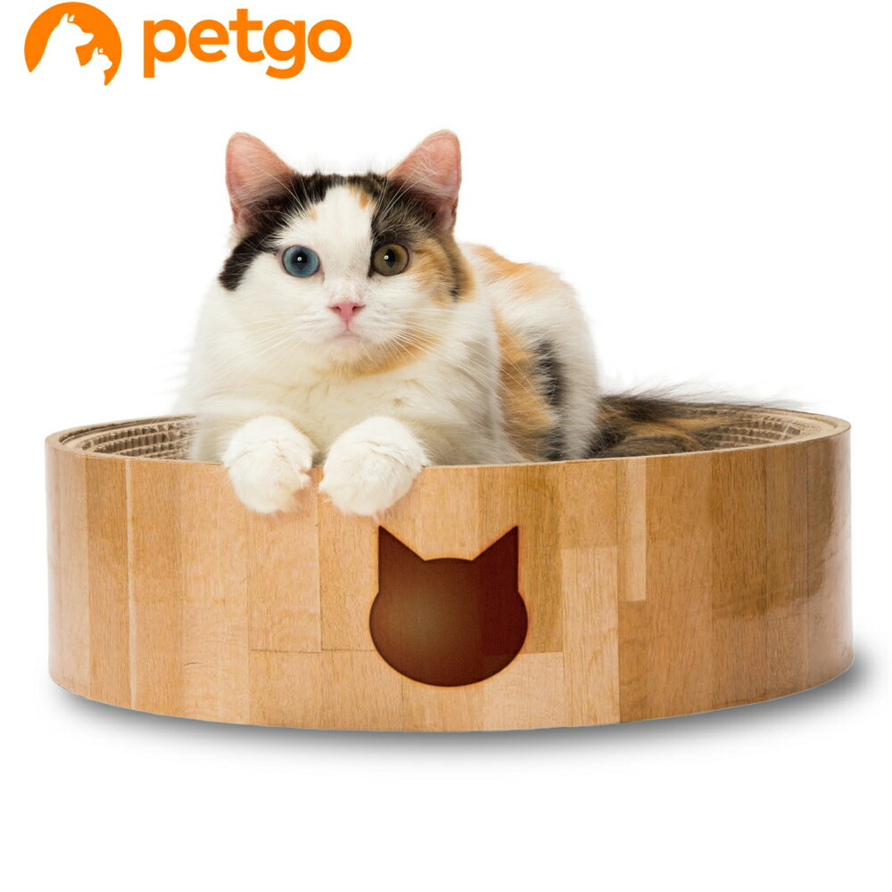 研いでよし！交換できるので経済的 猫のカラダにぴたりとフィット♪猫が入りたくなるすり鉢構造のつめとぎベッドです。 ■「直径：40cm」なので、大きめ猫ちゃんでもバッチリ使える 円形ベッドの直径は約40cm。大きめ猫ちゃんでもバッチリ使えるサ...